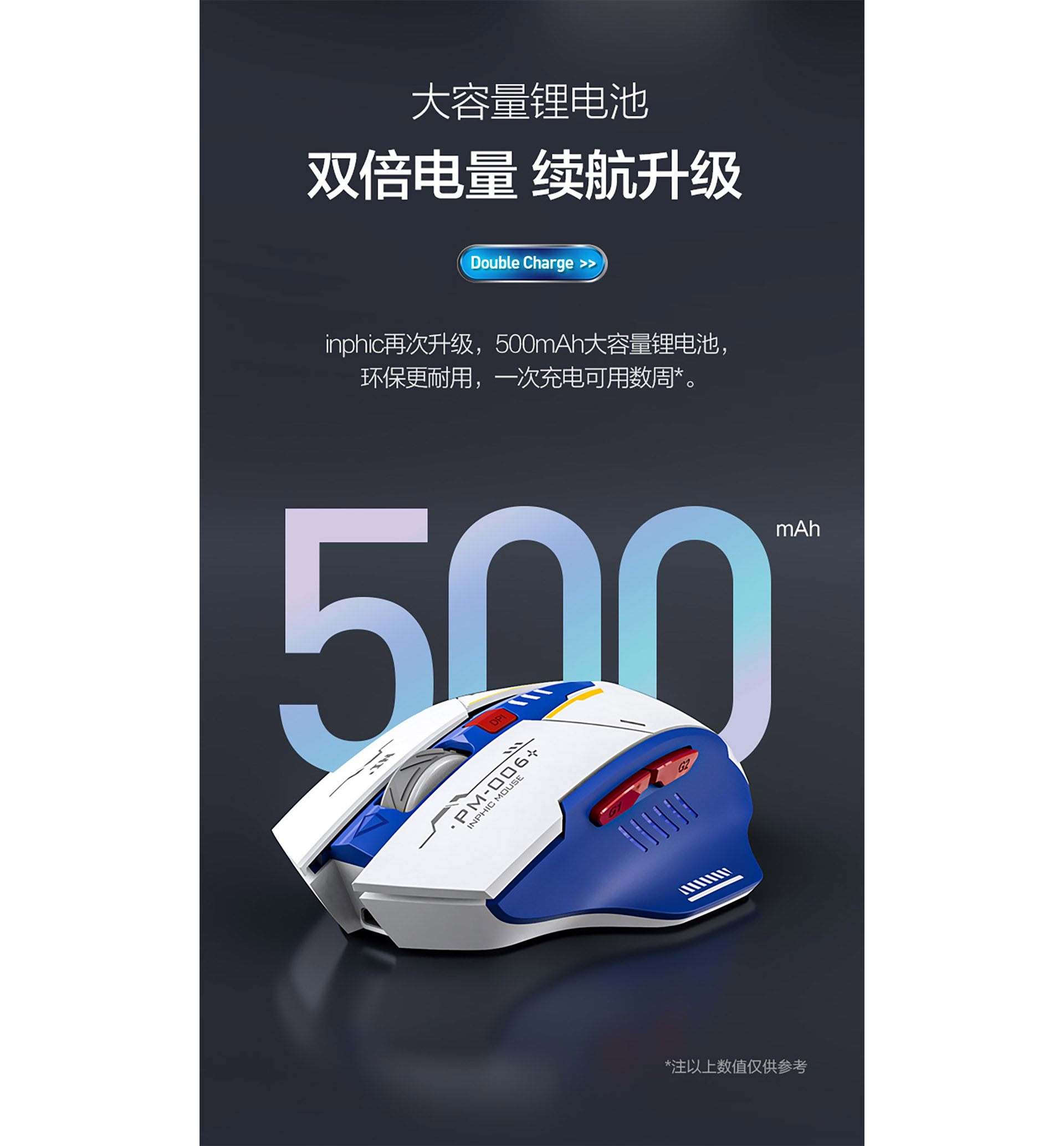 英菲克（INPHIC）M6P机甲无线鼠标Type-c静音充电鼠标_多少钱_参数_图片_价格_用户评价_联想商城