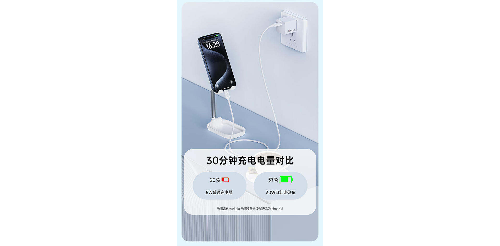 thinkplus USB-C 氮化镓迷你充电器 30W 套装 黑色_多少钱_参数_图片_价格_用户评价_联想商城