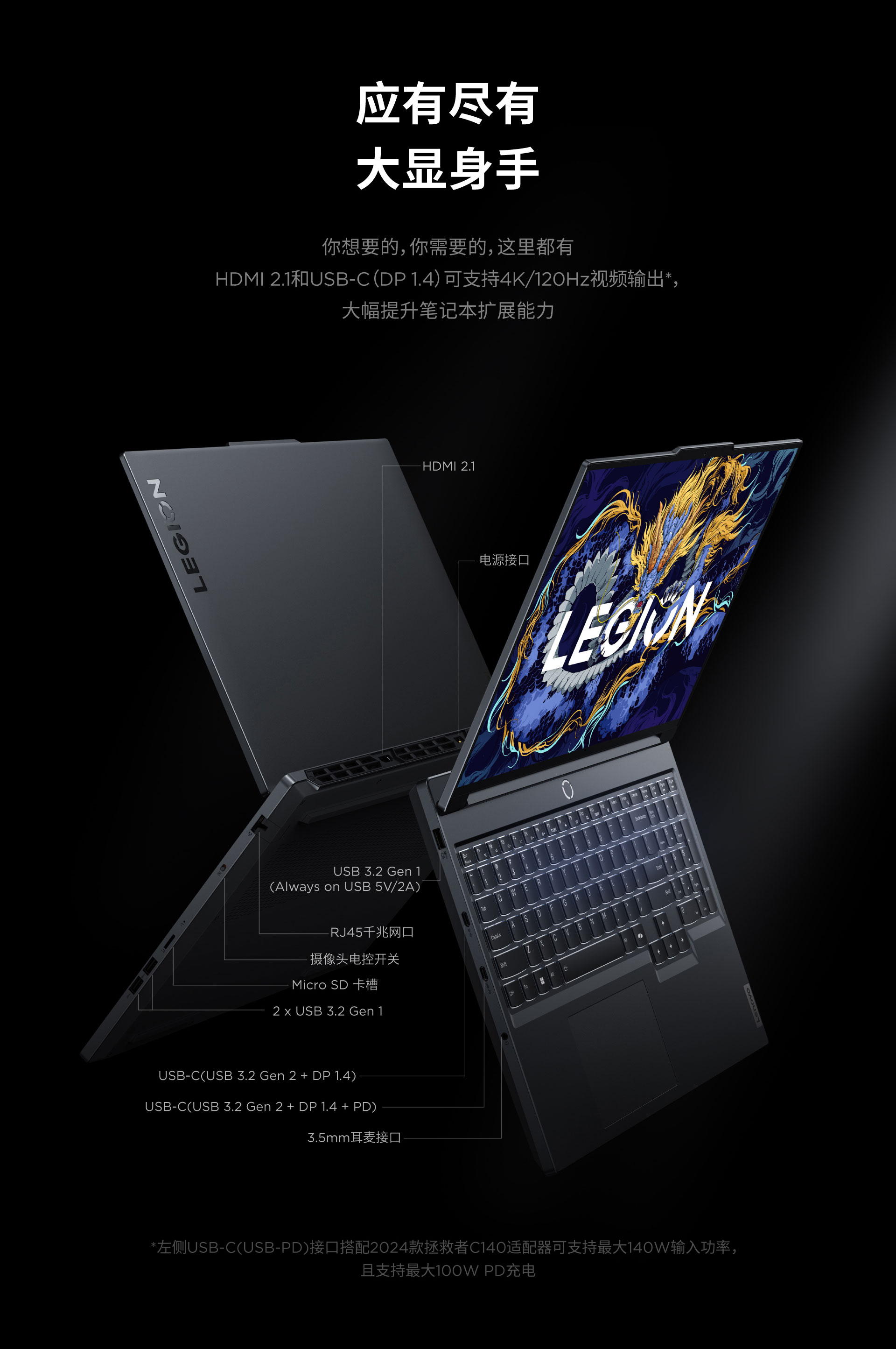 联想(Lenovo)拯救者Y7000P 2024 AI元启16英寸电竞游戏笔记本_多少钱_参数_图片_价格_用户评价_联想商城